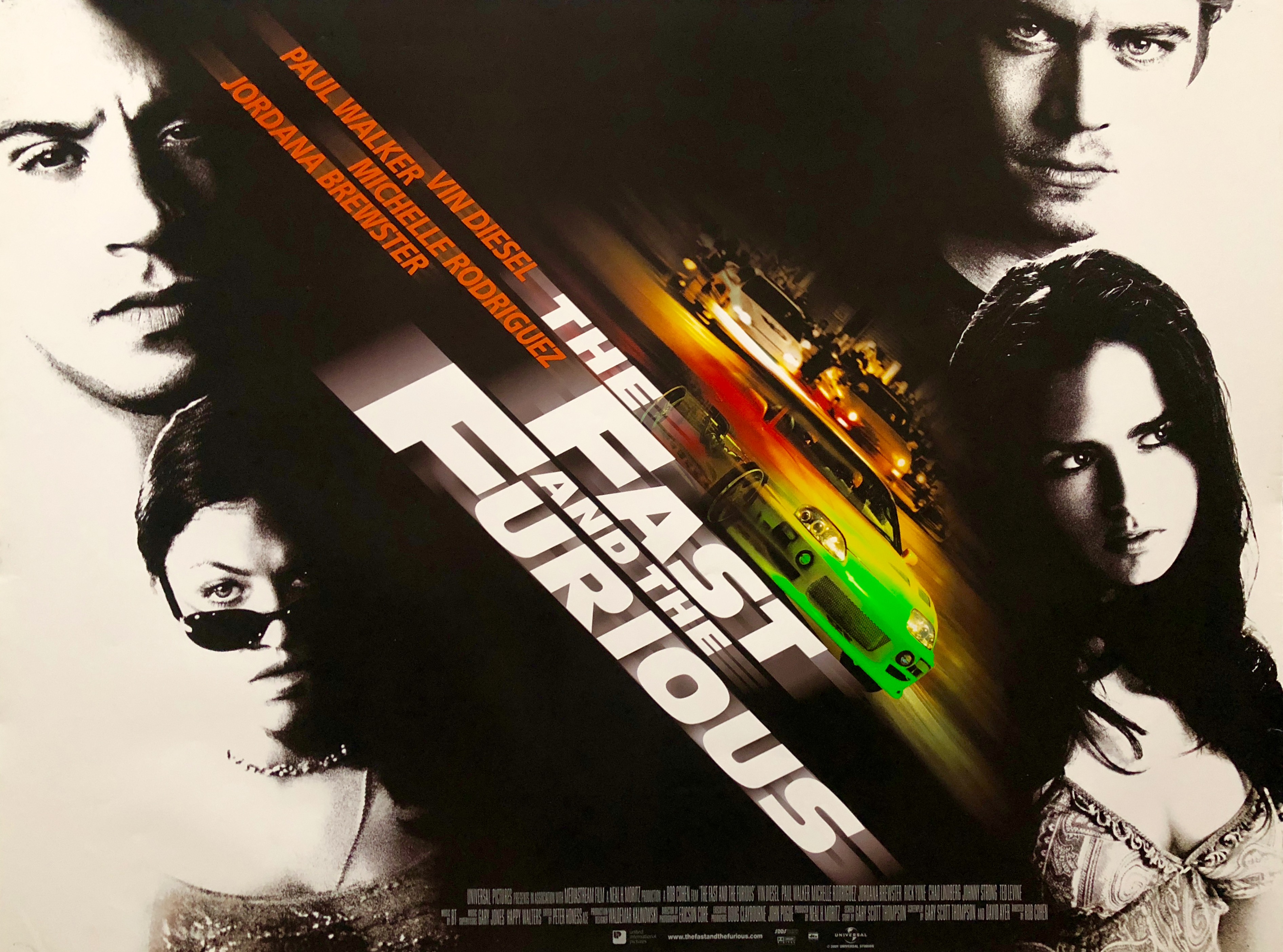 The Fast And The Furious Movie Poster