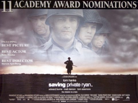 Original Saving Private Ryan Movie Poster - Tom Hanks - War - Spielberg