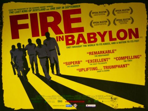 Original Fire in Babylon Movie Poster - Cricket - Stevan Riley