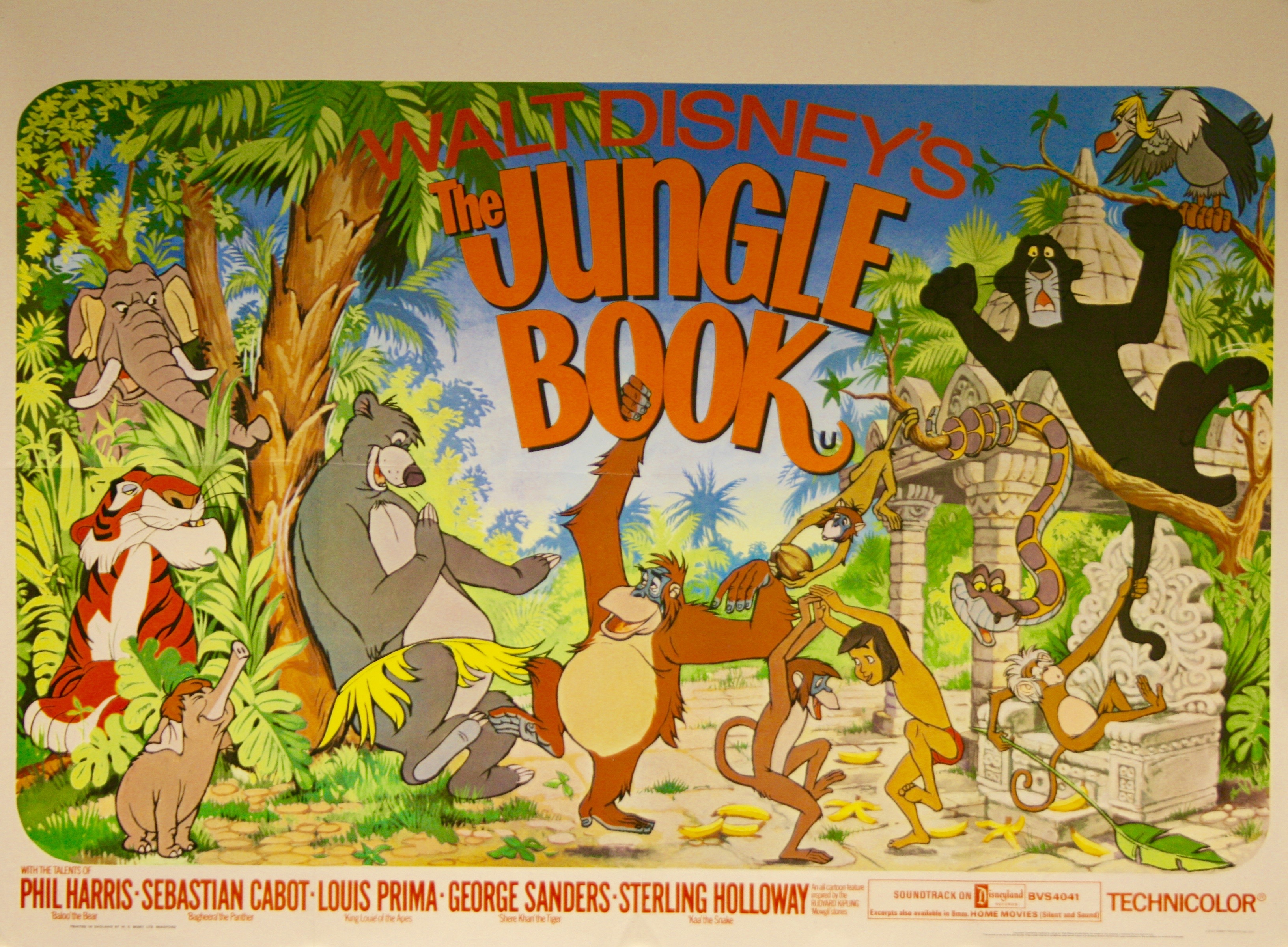 The Jungle Book Movie Poster - Vintage Movie Posters
