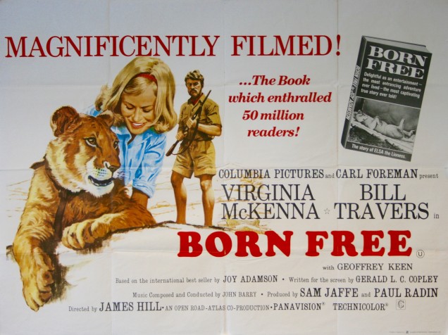 Born Free Movie Poster - Vintage Movie Posters
