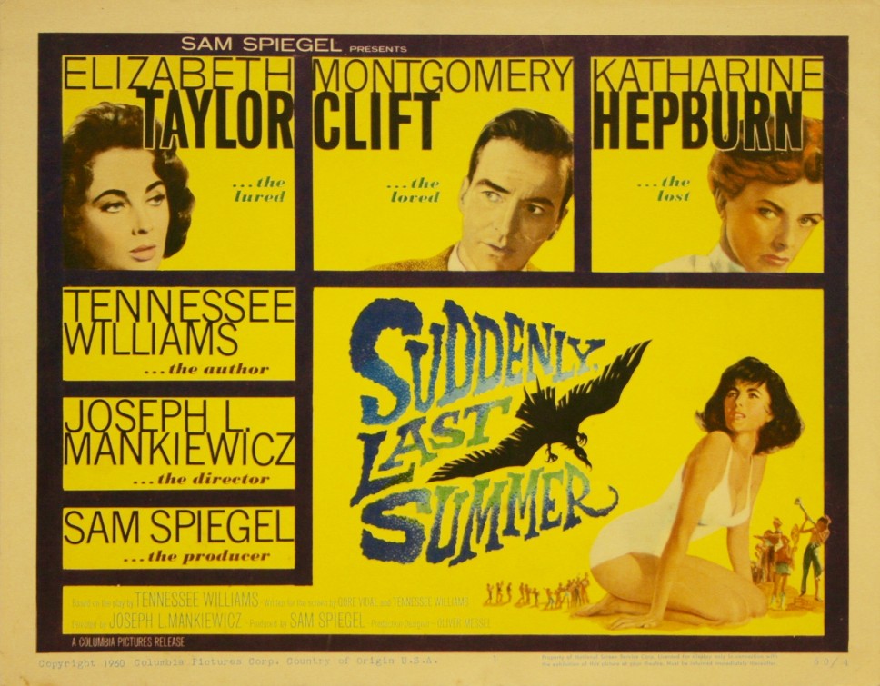 Suddenly Last Summer Movie Poster - Vintage Film Posters