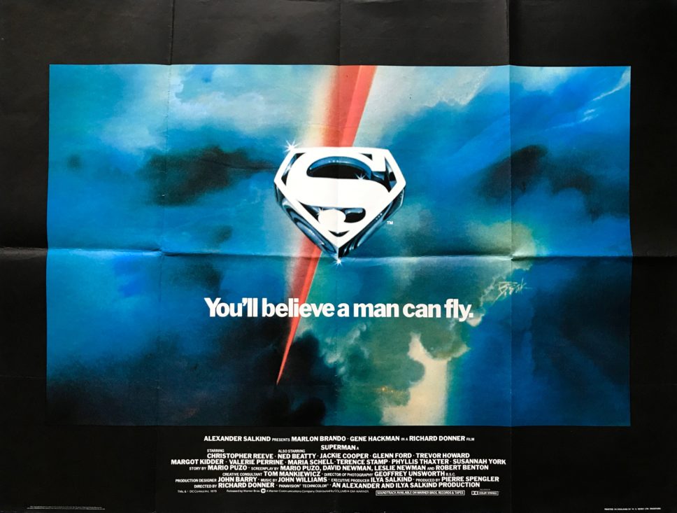 Original Superman Movie Poster - Vintage Movie Posters