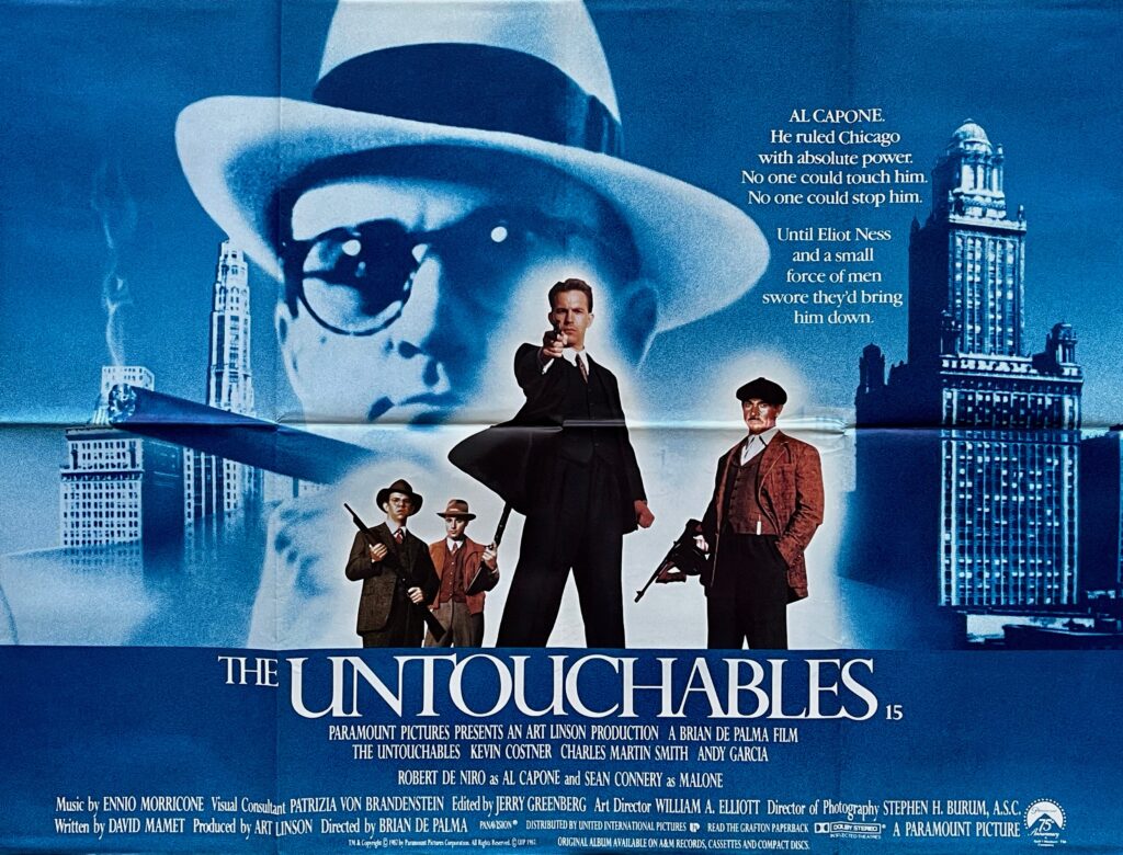Original The Untouchables Movie Poster - Al Capone - Crime - Gangsters