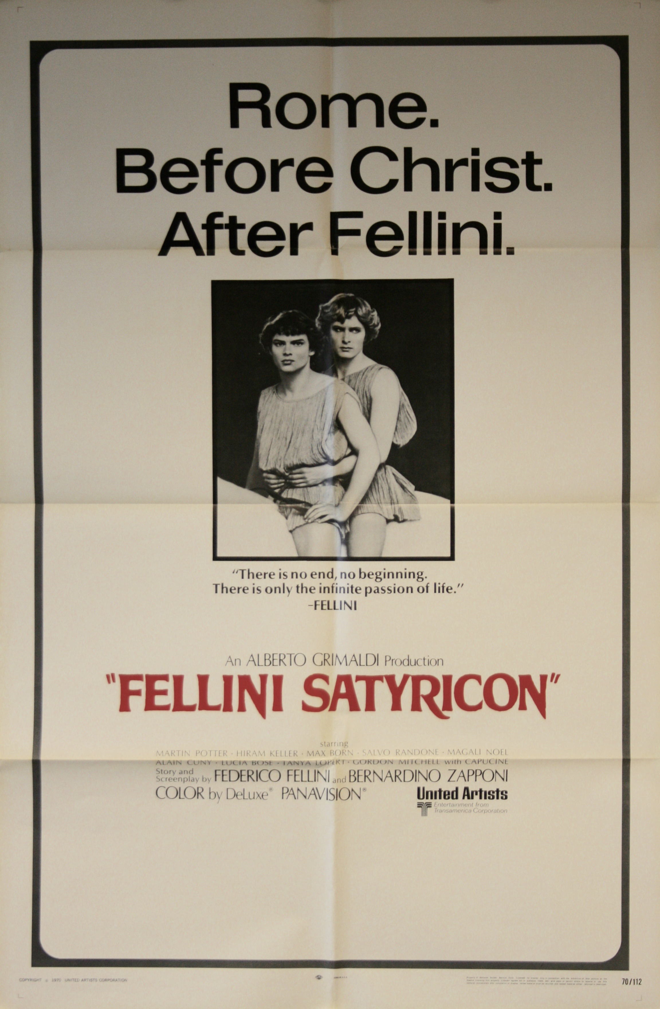 Fellini Satyricon - Vintage Movie Poster