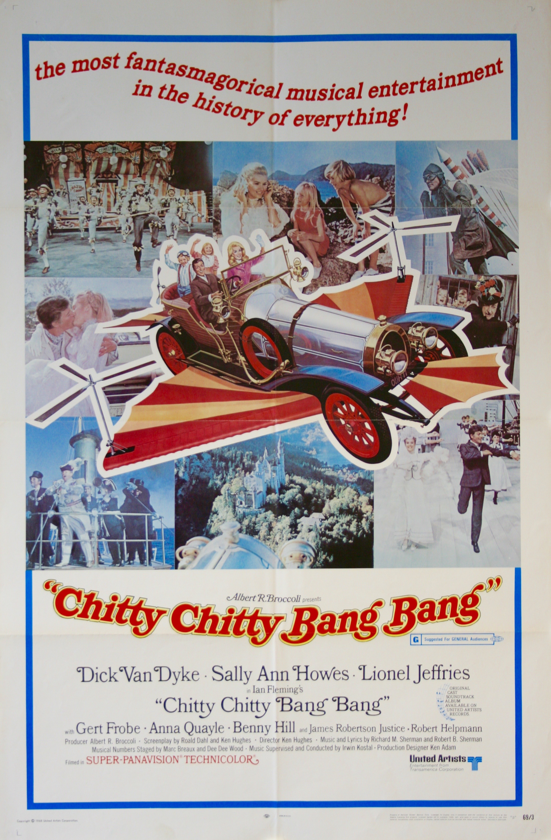 Chitty Chitty Bang Bang Movie Poster - Vintage Movie Posters