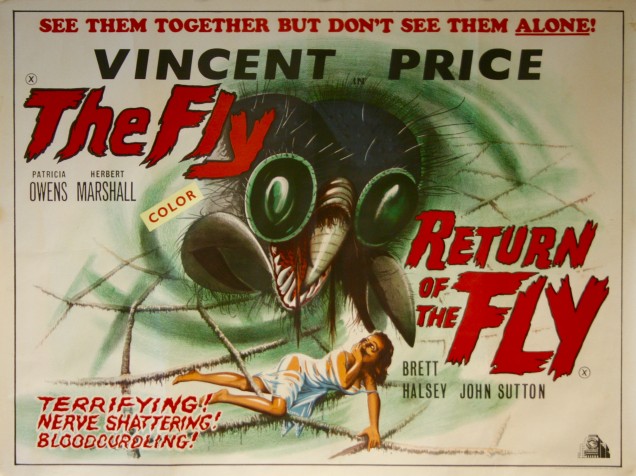 The Fly / Return of the Fly - Vintage Movie Posters
