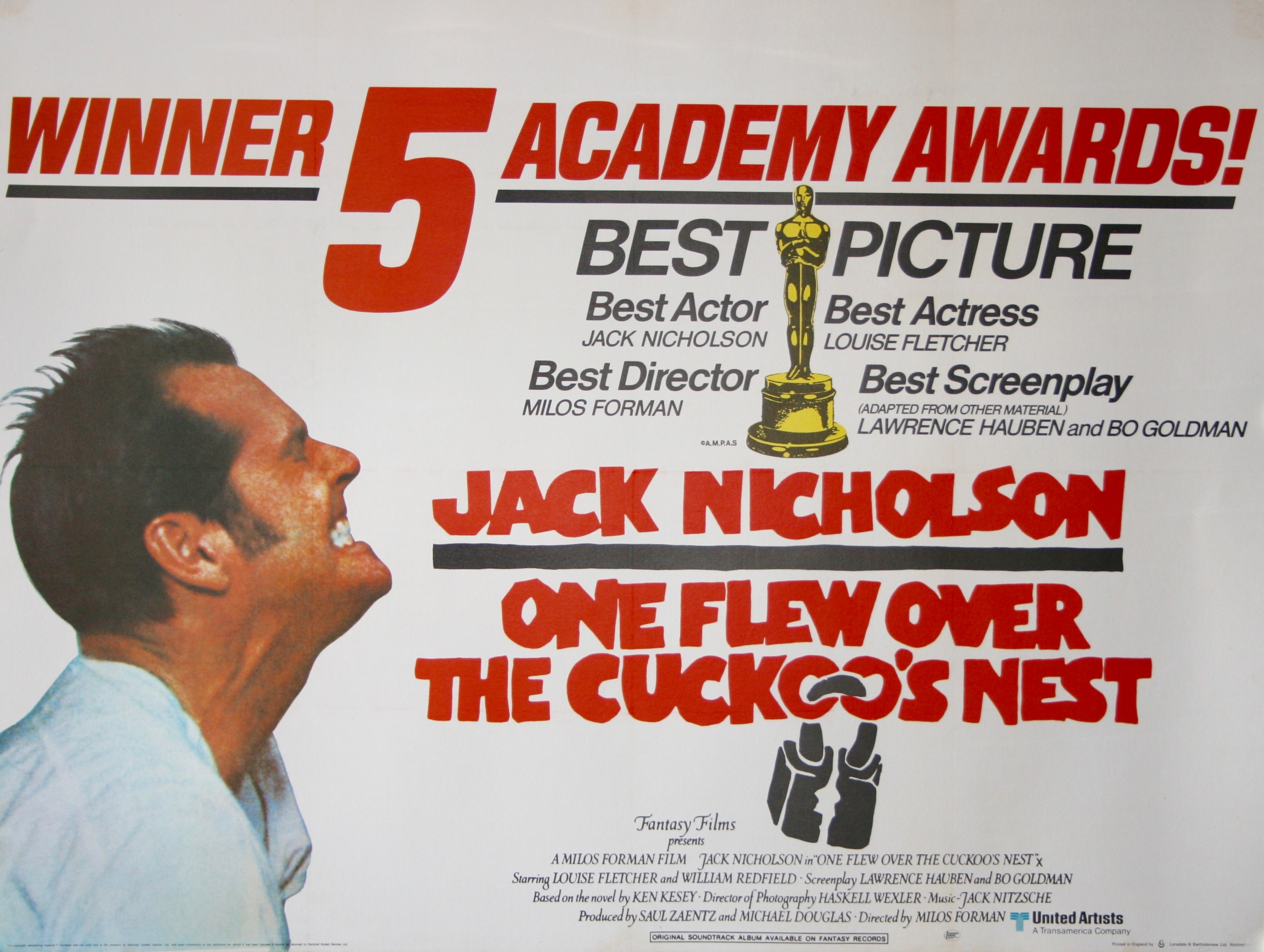 One Flew Over The Cuckoo s Nest Vintage Movie Posters