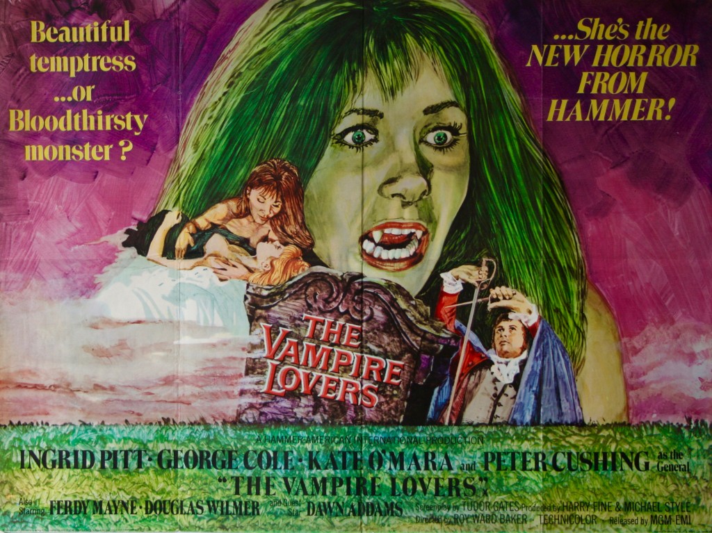 The Vampire Lovers Movie Poster - Film Posters - Ingrid Pitt