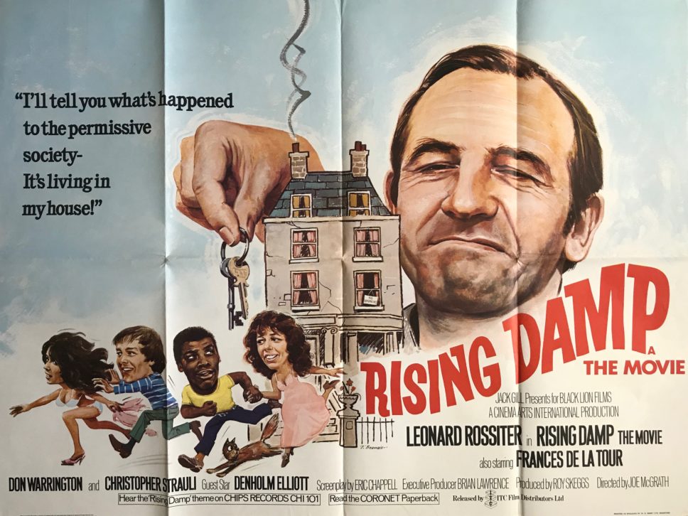 Original Rising Damp Movie Poster - Rigsby - Leonard Rossiter - Frances ...