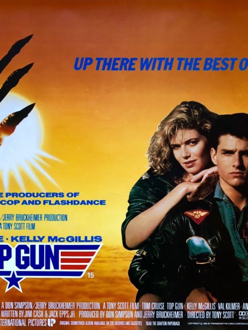 Original Top Gun Movie Poster - Tom Cruise - Kelly McGillis - Meg Ryan