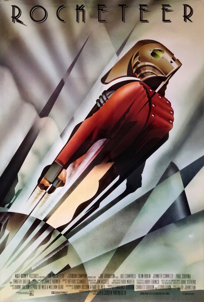 Original Rocketeer Movie Poster - Walt Disney - Bill Campbell - Action