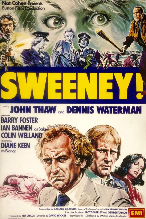 Original Sweeney Movie Poster - Crime - Dennis Waterman - John Thaw