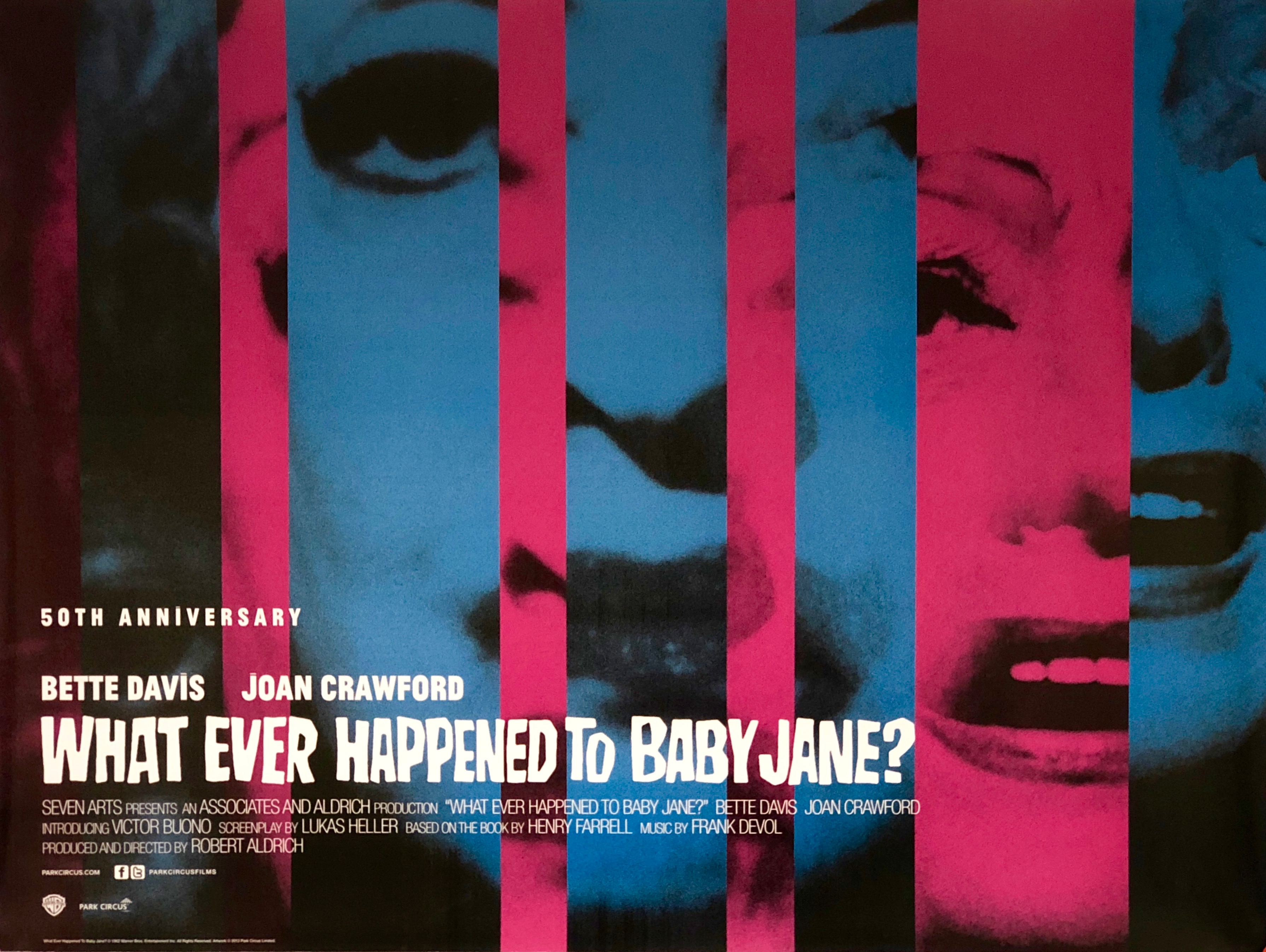 Original What Ever Happened To Baby Jane ? Movie Poster - Bette Davis