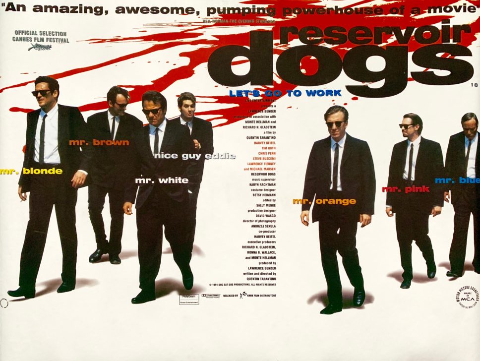 Original Reservoir Dogs Movie Poster - Quentin Tarantino - Crime