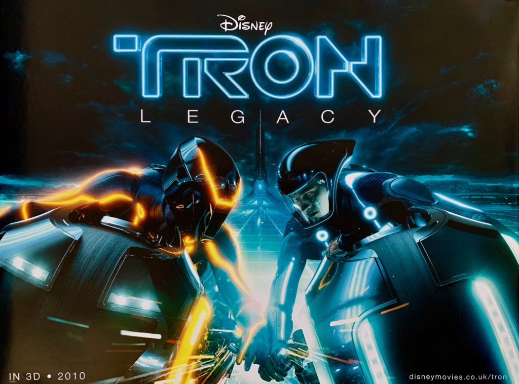 Original TRON: Legacy Movie Poster - Jeff Bridges - Walt Disney