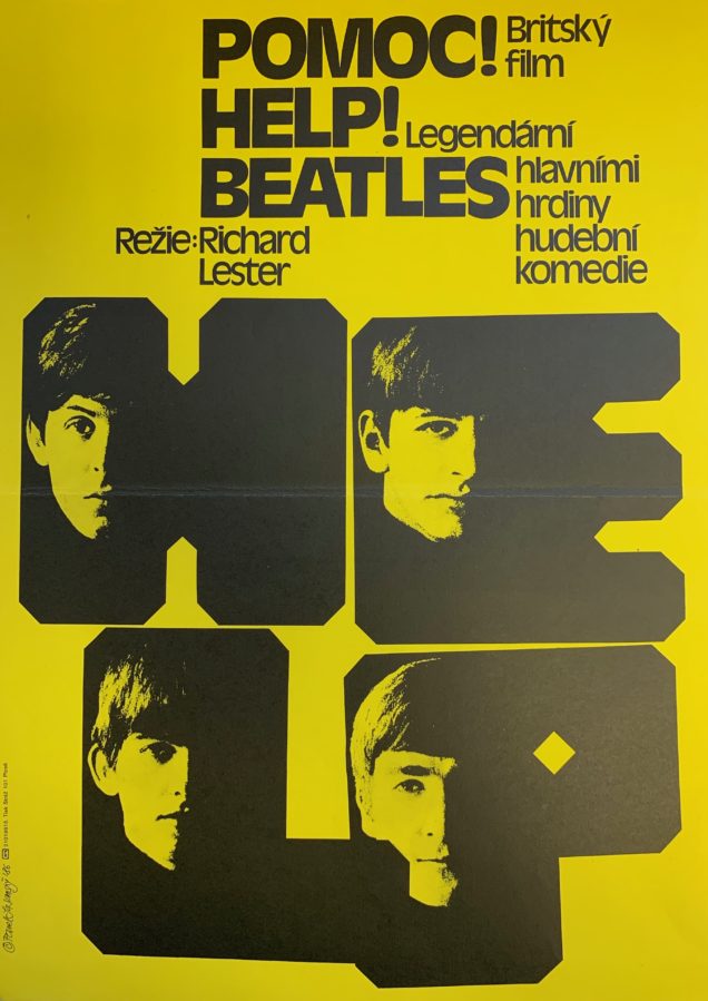 Original HELP Movie Poster - The Beatles - Richard Lester - Music