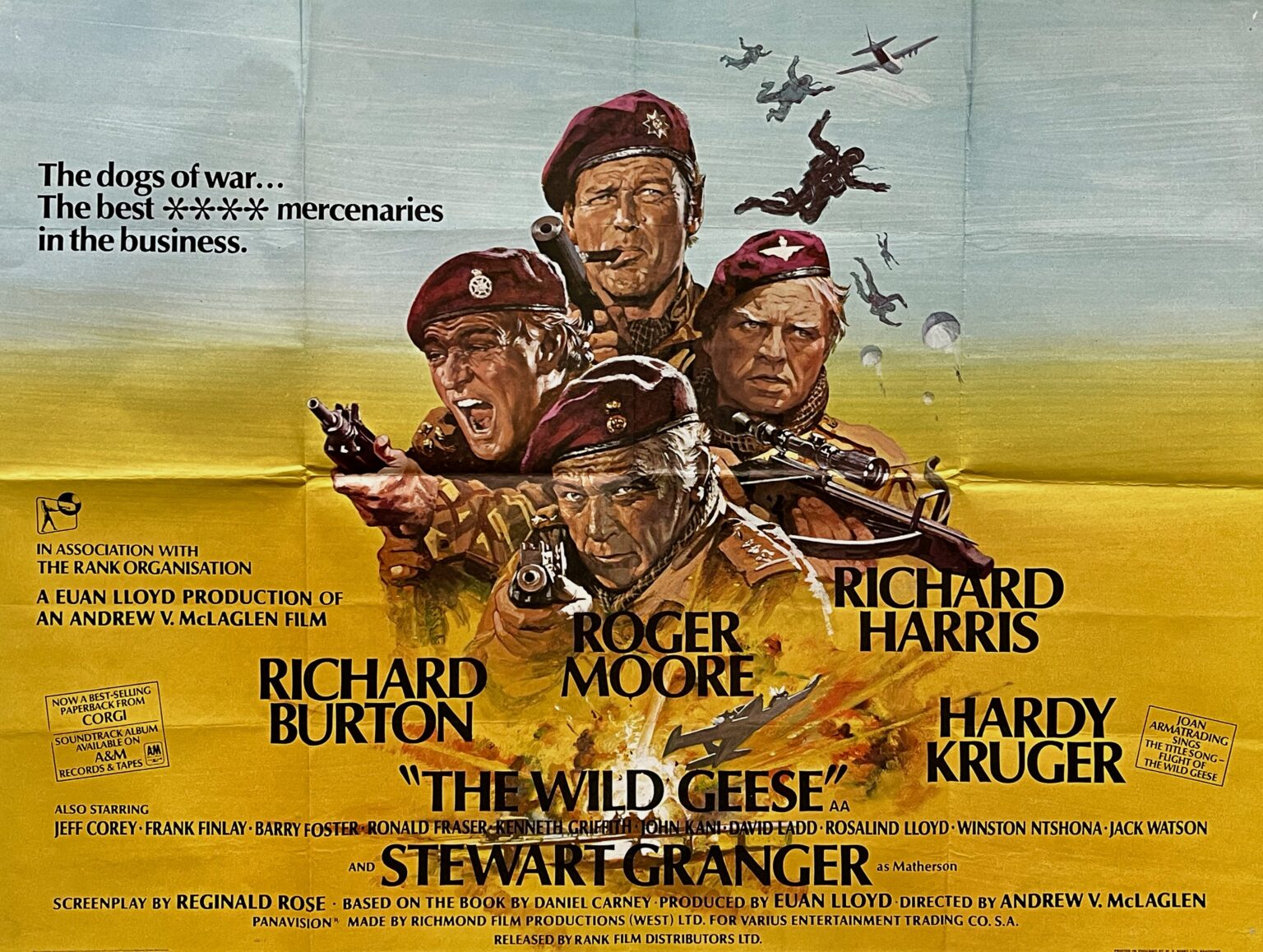 The Wild Geese Movie Poster - Vintage Movie Posters