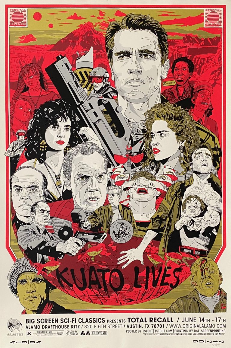 Original Total Recall Movie Poster - Mondo - Tyler Stout - Limited Edition