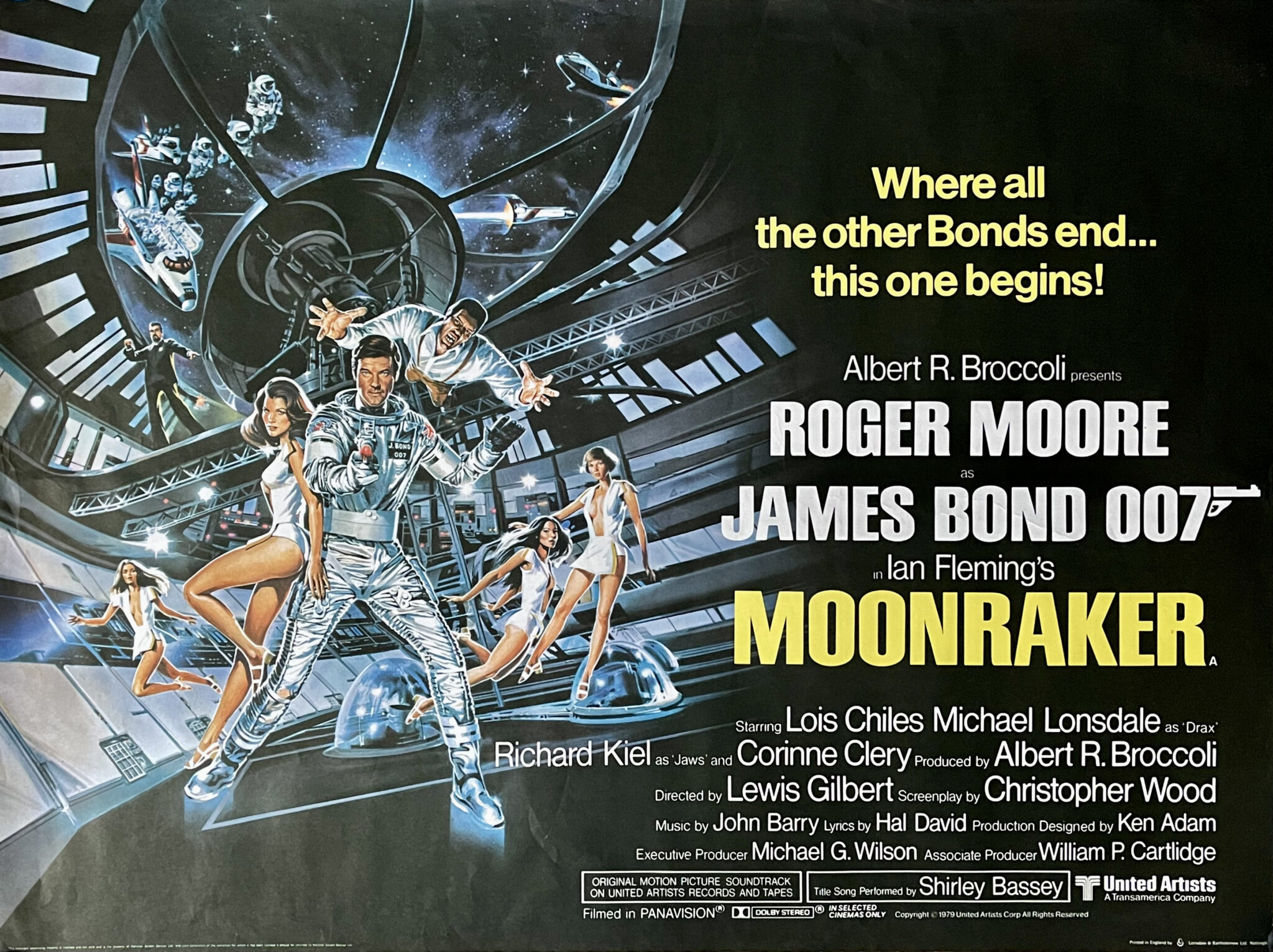 Original James Bond: Moonraker Movie Poster - Roger Moore - 007