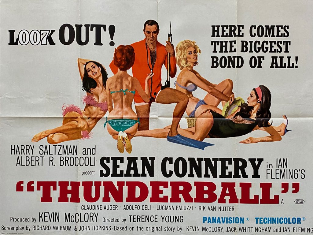 James Bond: Thunderball Movie Poster - Sean Connery