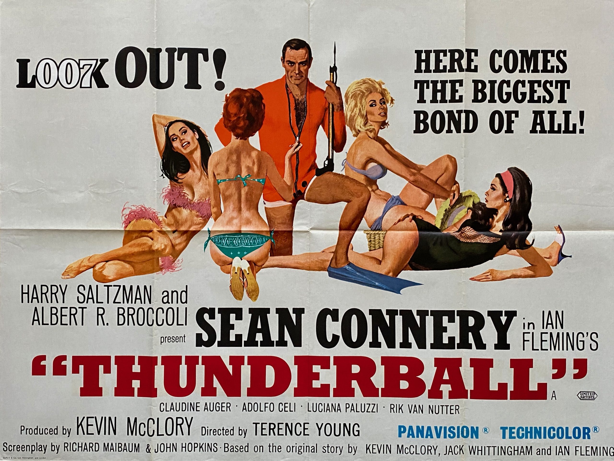 James Bond: Thunderball Movie Poster - Sean Connery