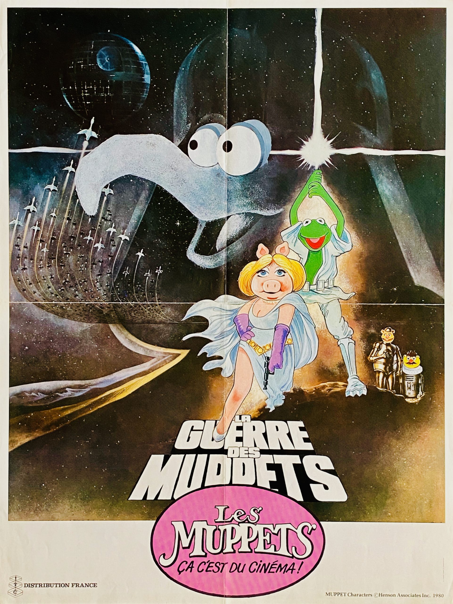 Original Muppets Go Hollywood Movie Poster - Star Wars - Kermit - Fozzie