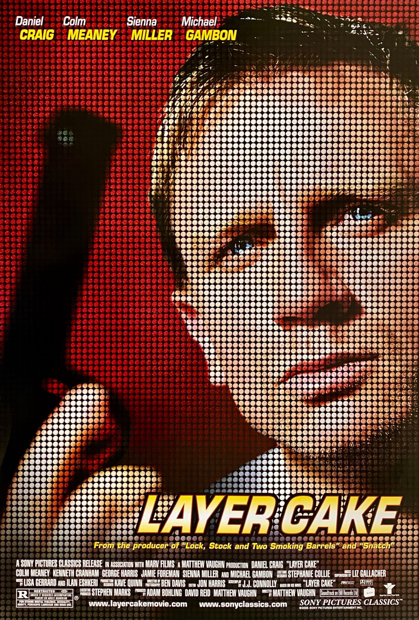 Original Layer Cake Movie Poster - Crime - Thriller - Daniel Craig