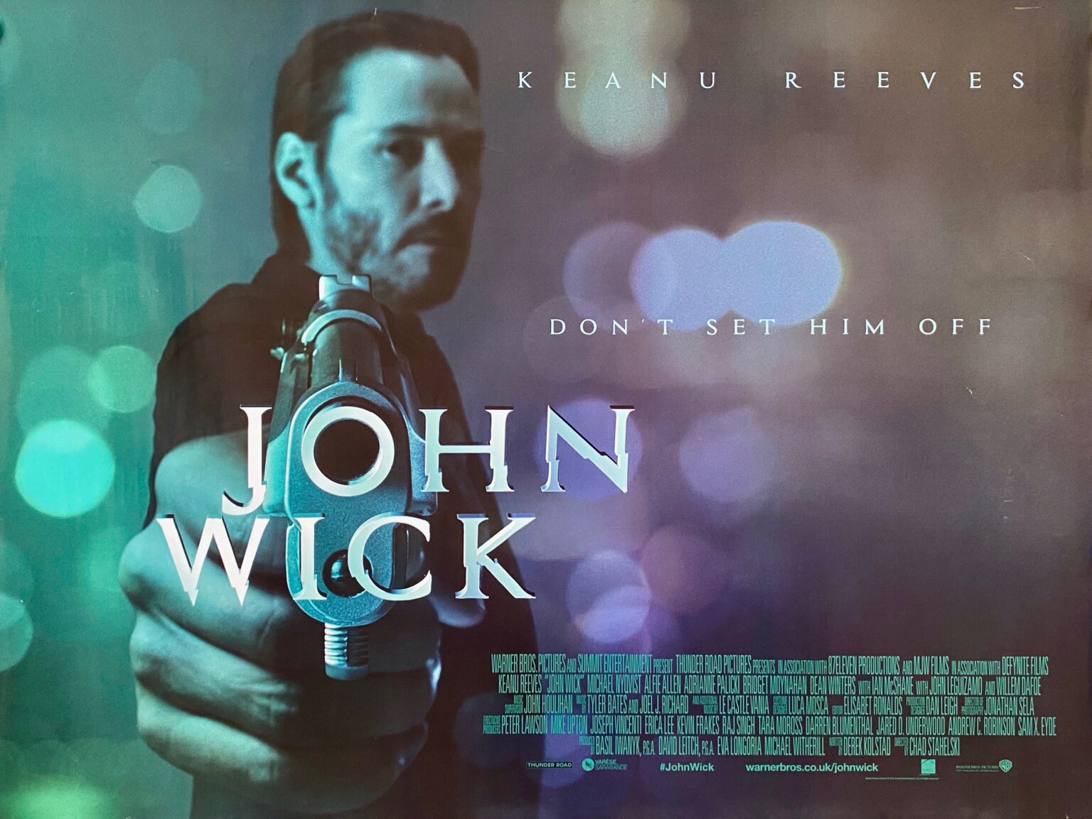 Original John Wick Movie Poster - Keanu Reeves - Chad Stahelski