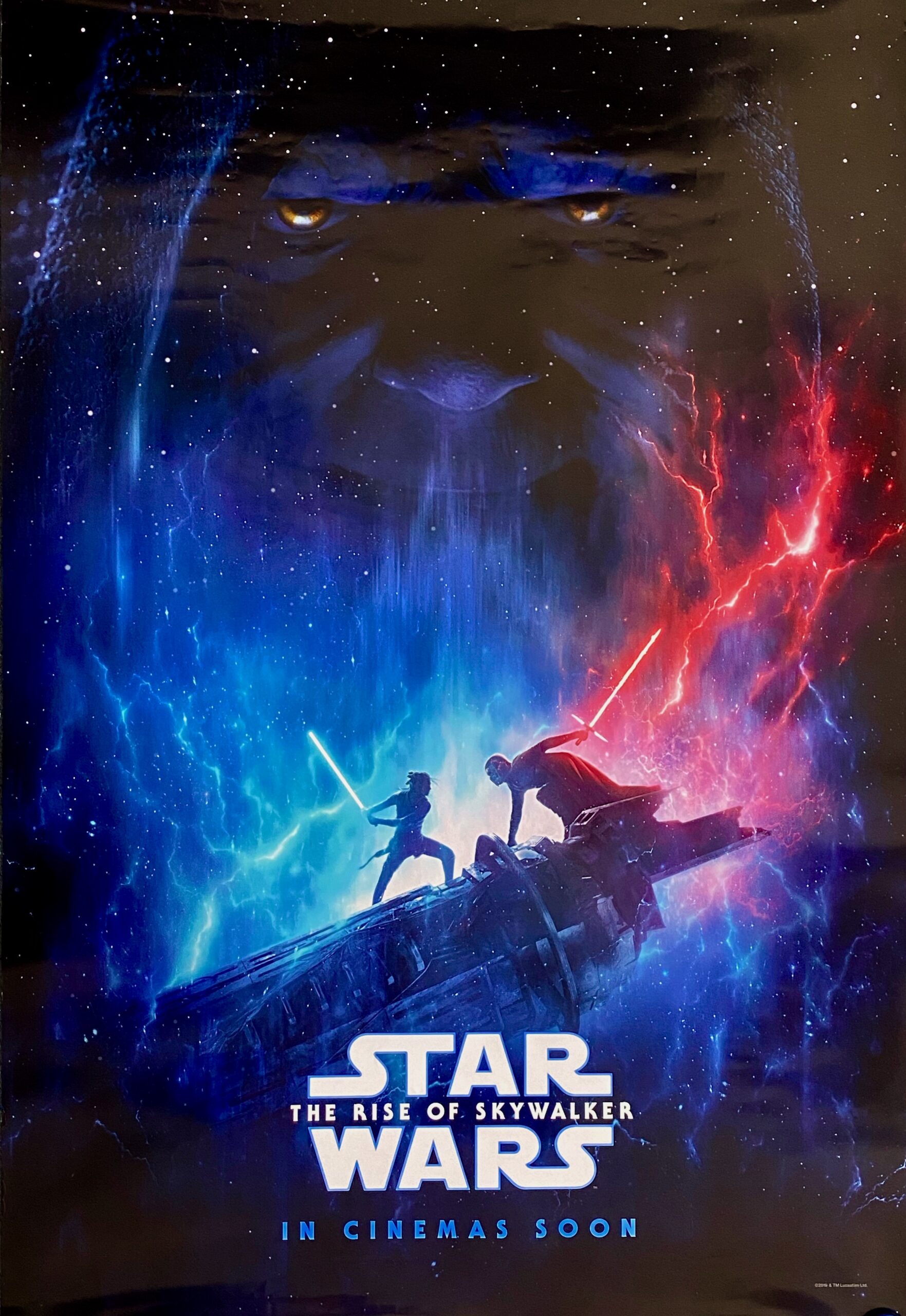 Star Wars The Rise of Skywalker Movie Poster - Princess Leia - Rey