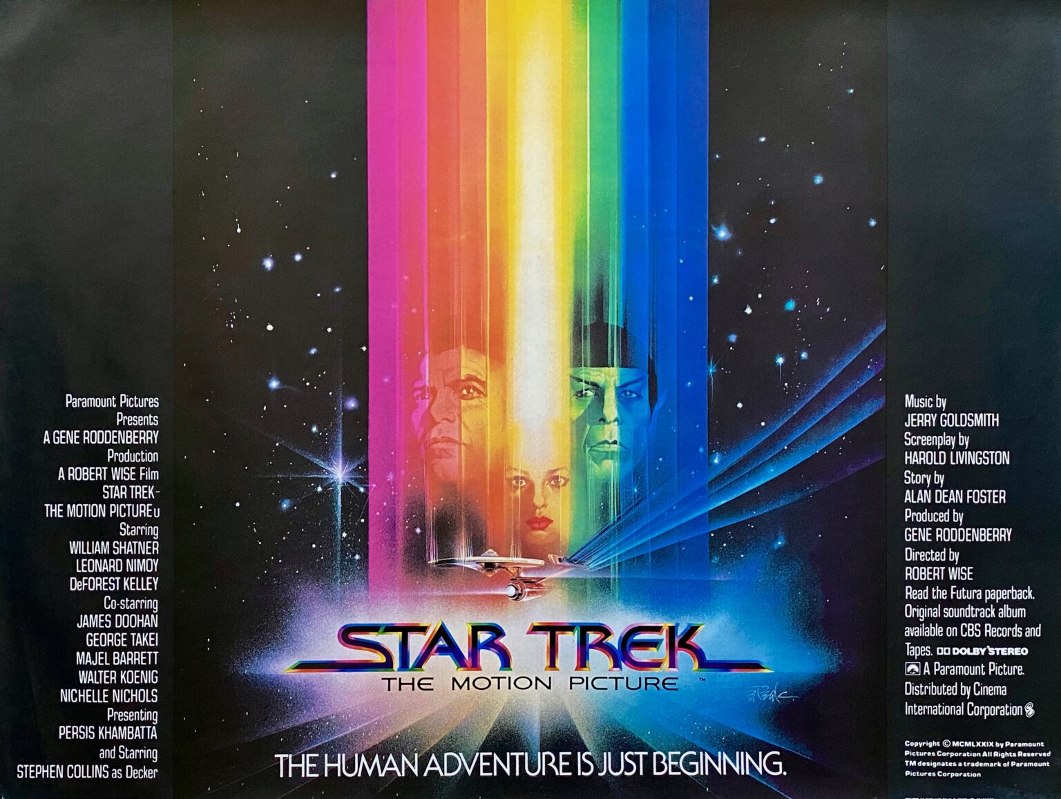 Original Star Trek The Motion Picture Movie Poster - William Shatner