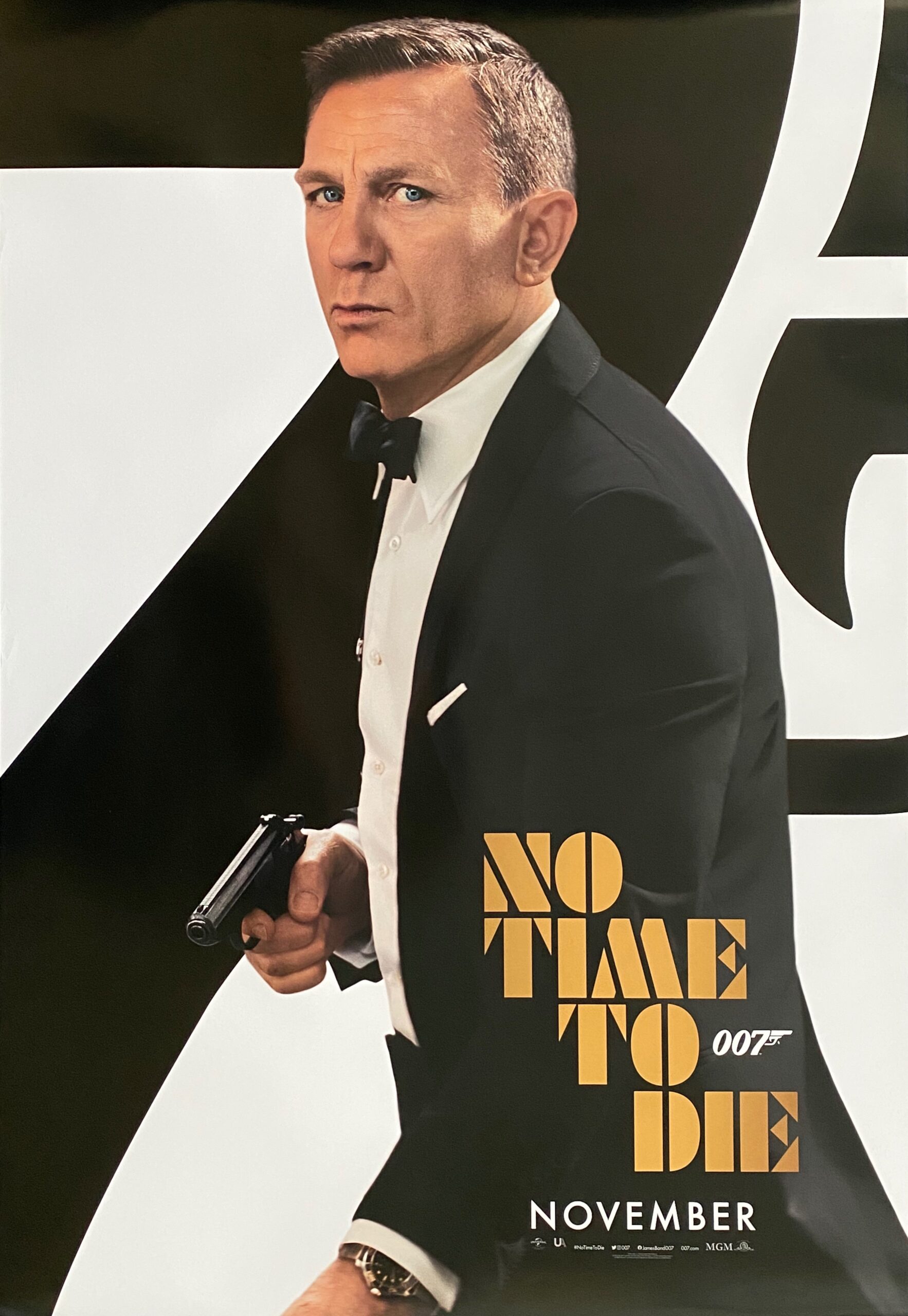 Original James Bond No Time To Die Movie Poster 007 Daniel Craig Original James Bond No Time To Die Movie Poster 007 Daniel Craig
