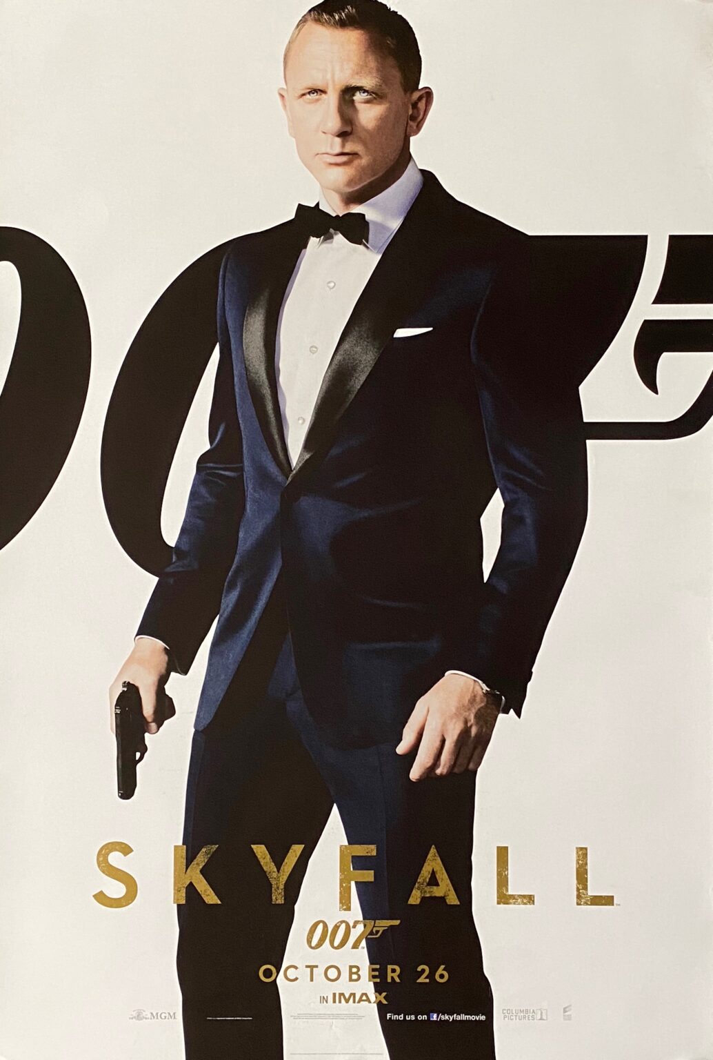 Original James Bond: Skyfall Movie Poster - 007 - Daniel Craig - IMAX
