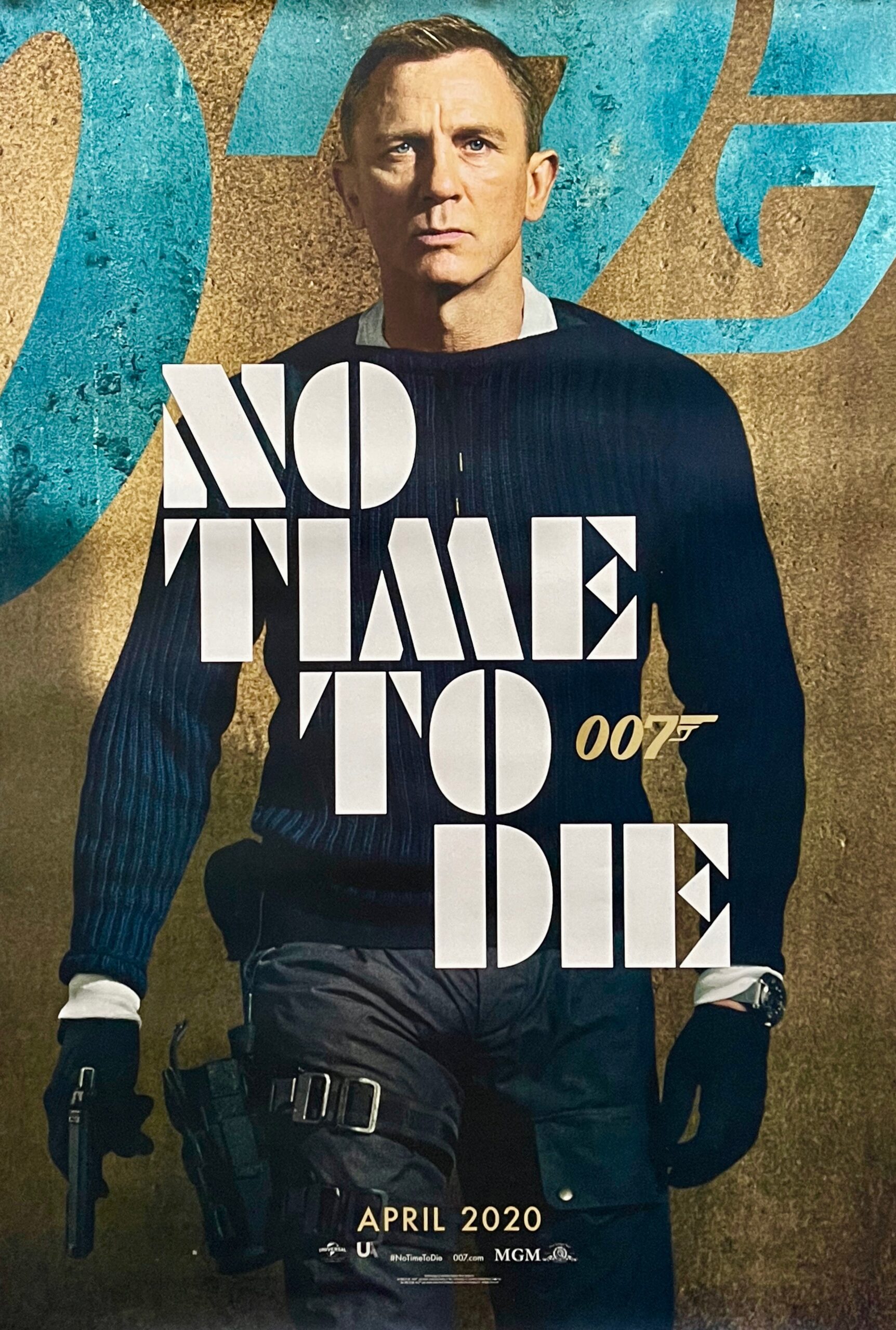 Original James Bond No Time To Die Movie Poster 007 Daniel Craig Original James Bond No Time To Die Movie Poster 007 Daniel Craig
