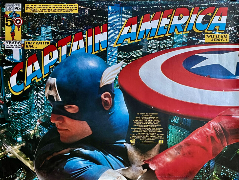 Original Captain America Movie Poster - Comic Book - Matt Sallinger