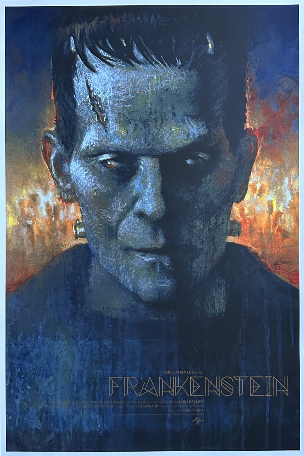 Original Frankenstein Movie Poster - Universal Monster - Boris Karloff