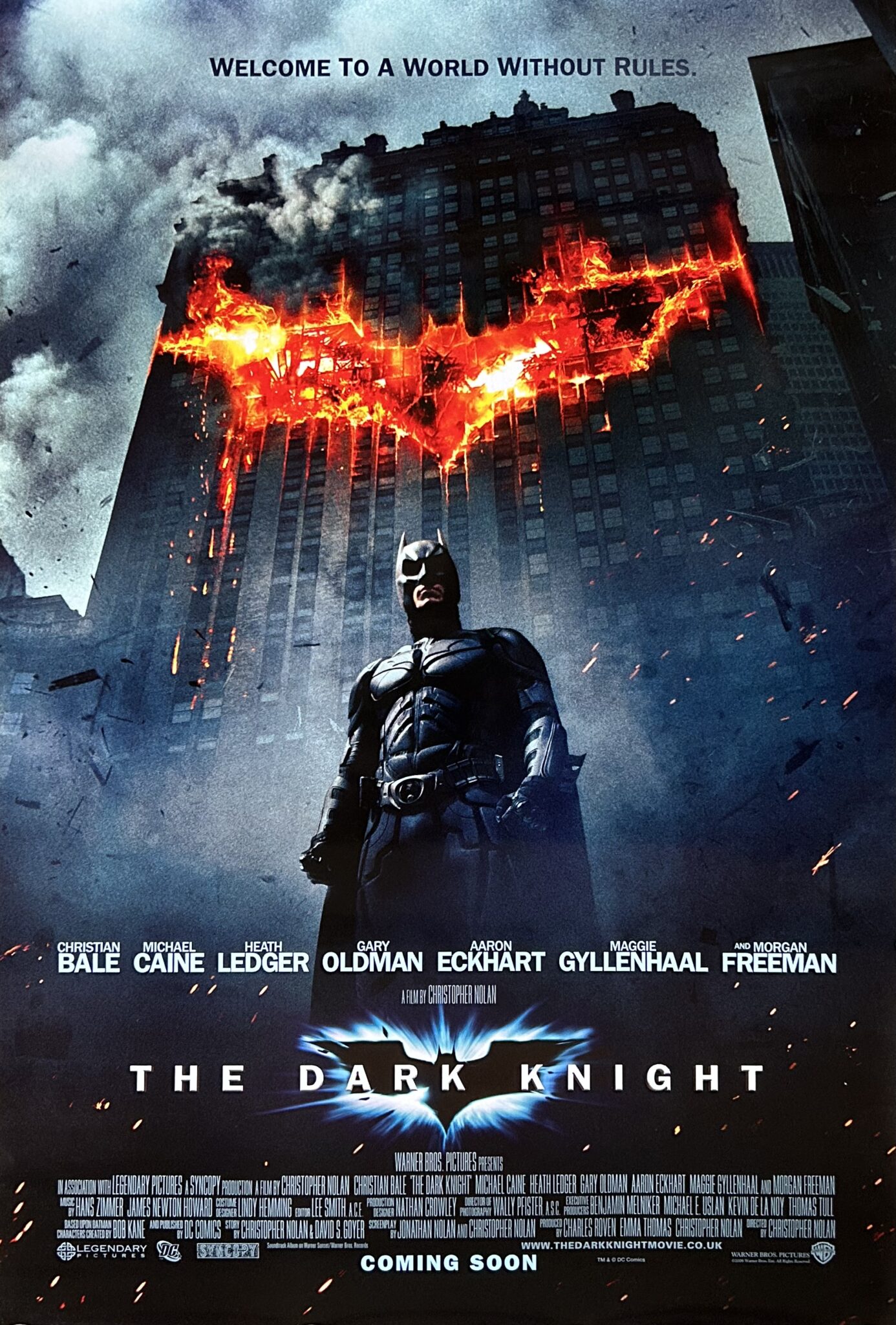 Original Batman: The Dark Knight Movie Poster - Christian Bale - Joker
