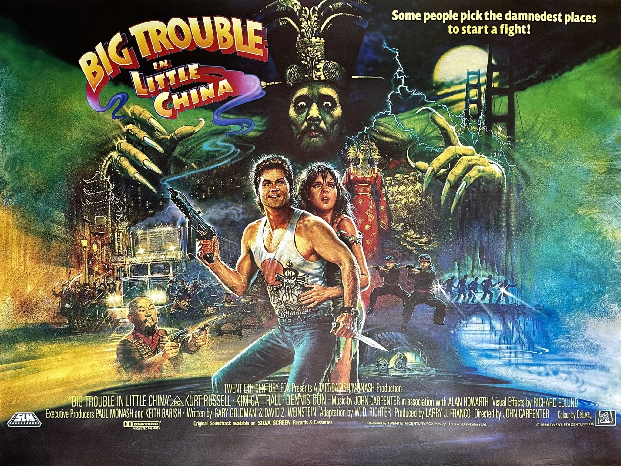 Big Trouble in Little China Movie Poster - Kurt Russell - John Carpenter