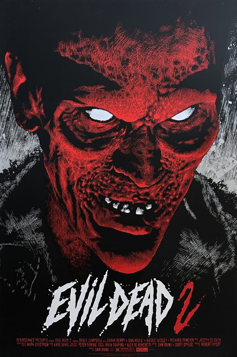 Original Evil Dead II Movie Poster - Sam Raimi - Bruce Campbell