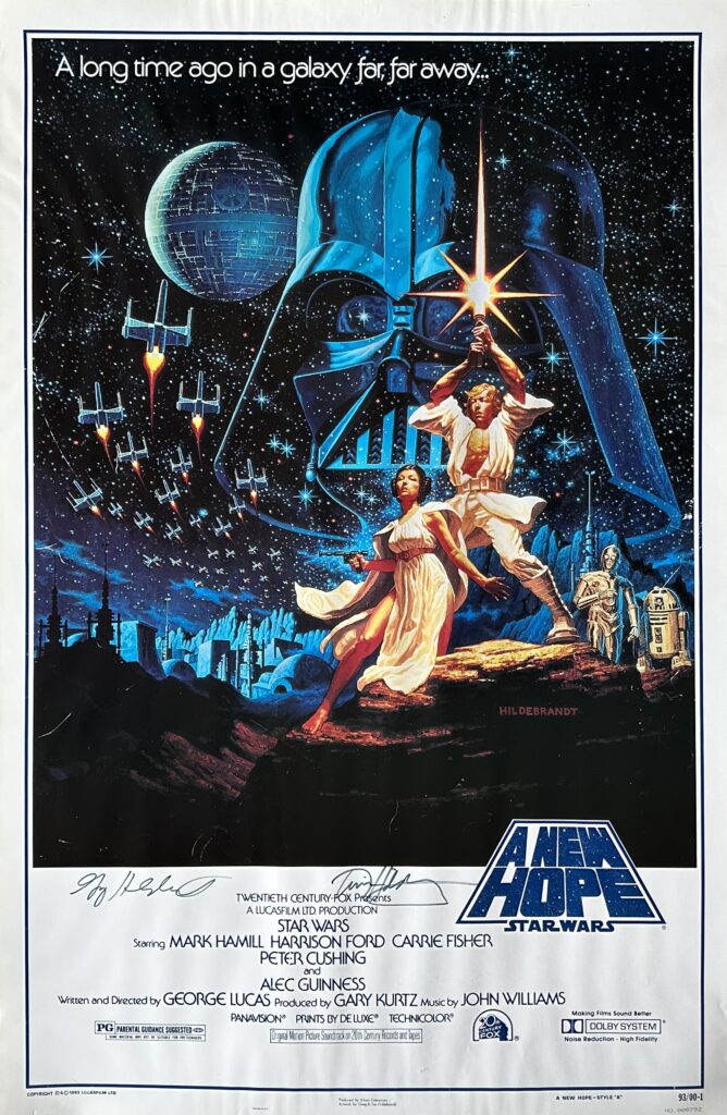Original Star Wars Episode IV - A New Hope Movie Poster