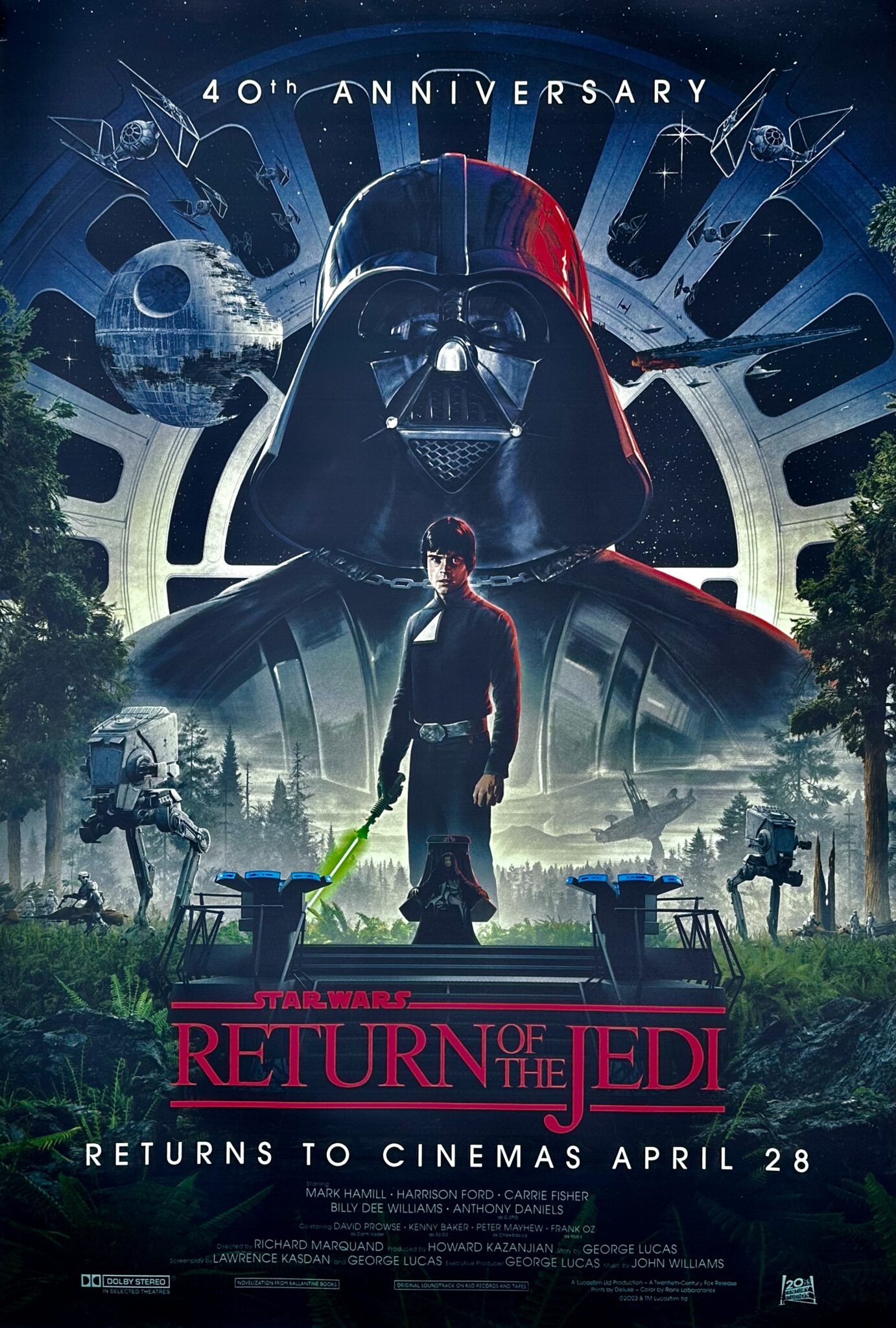 Star Wars Episode VI - Return of the Jedi 40th Anniversary Poster