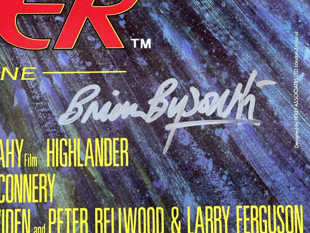 Original Highlander Movie Poster - Christopher Lambert