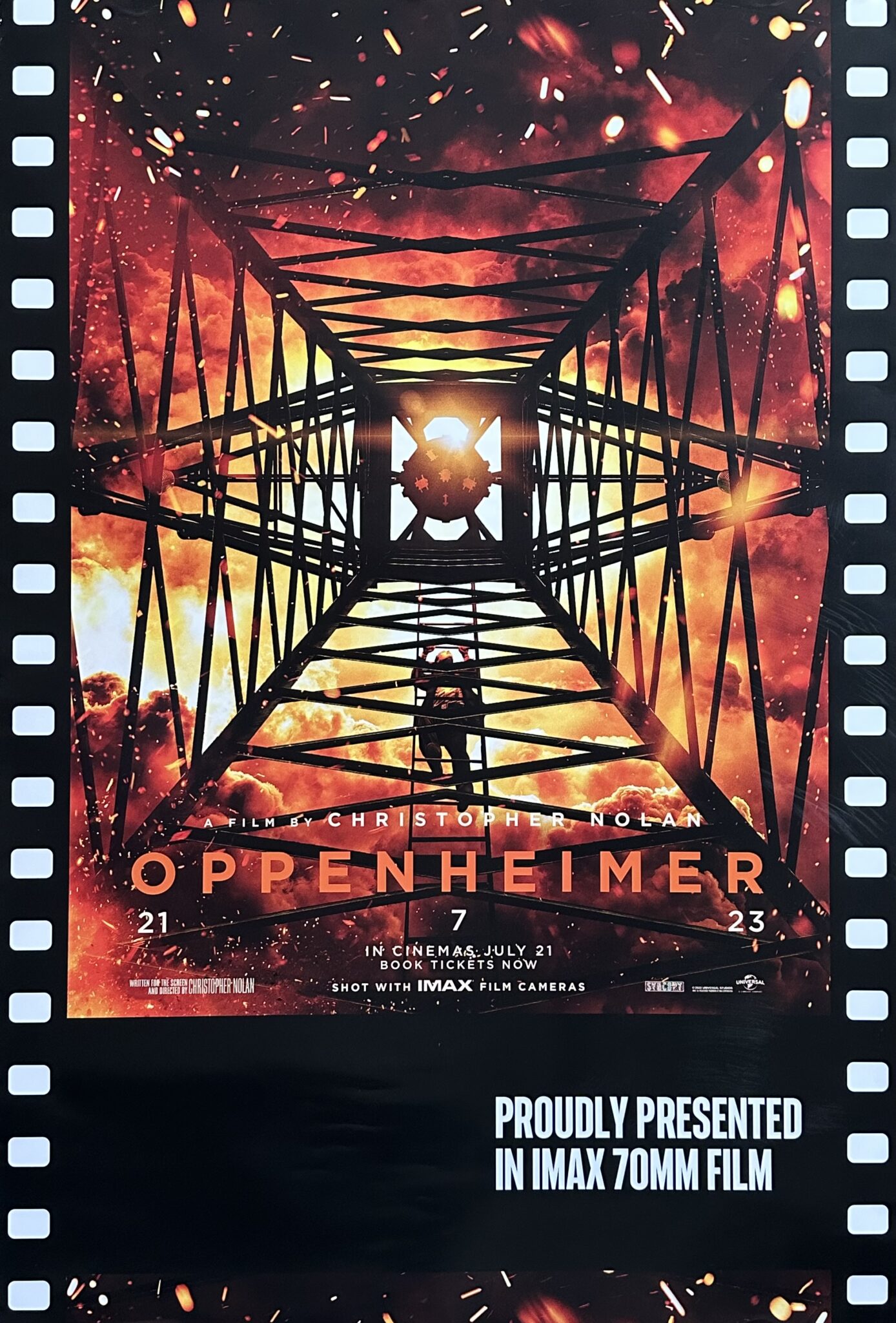 Original Oppenheimer Movie Poster - Christopher Nolan
