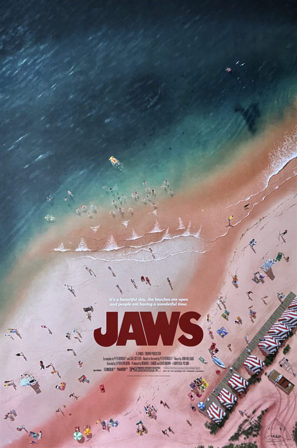 Jaws Alternative Movie Poster - Steven Spielberg - Art Print