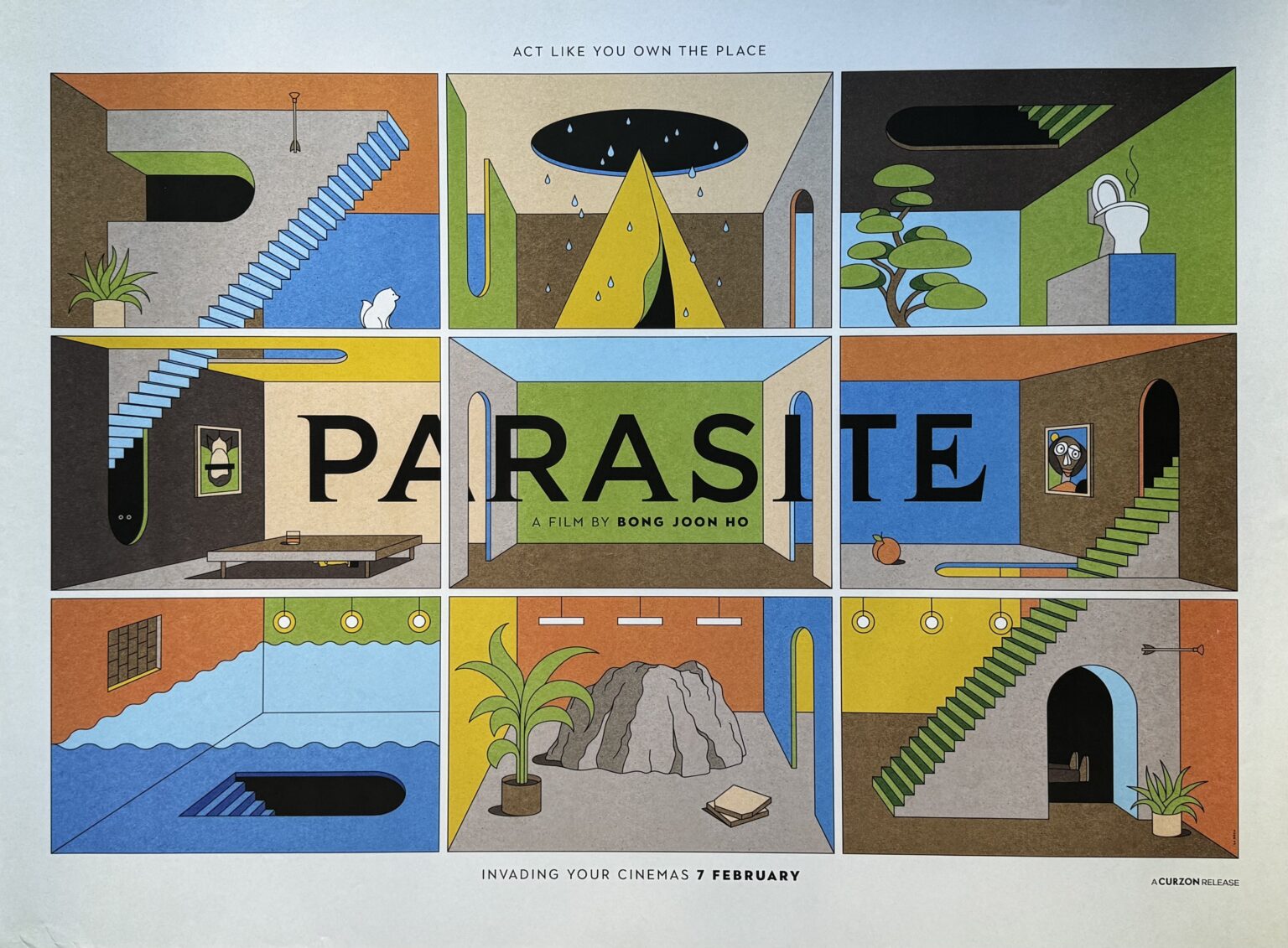 Original Parasite Movie Poster - La Boca - Bong Joon Ho