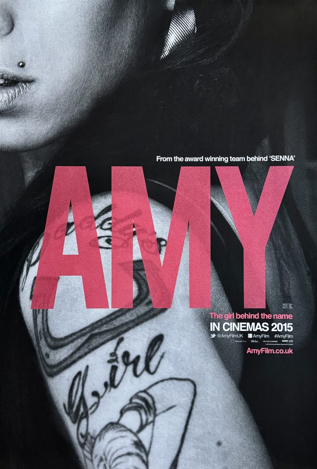 Original AMY Movie Poster - Amy Winehouse - Asif Kapadia