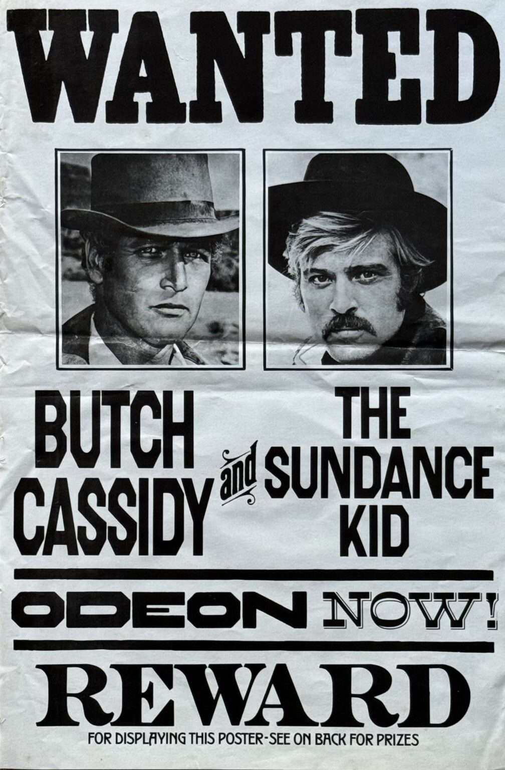 Original Butch Cassidy and the Sundance Kid Movie Poster