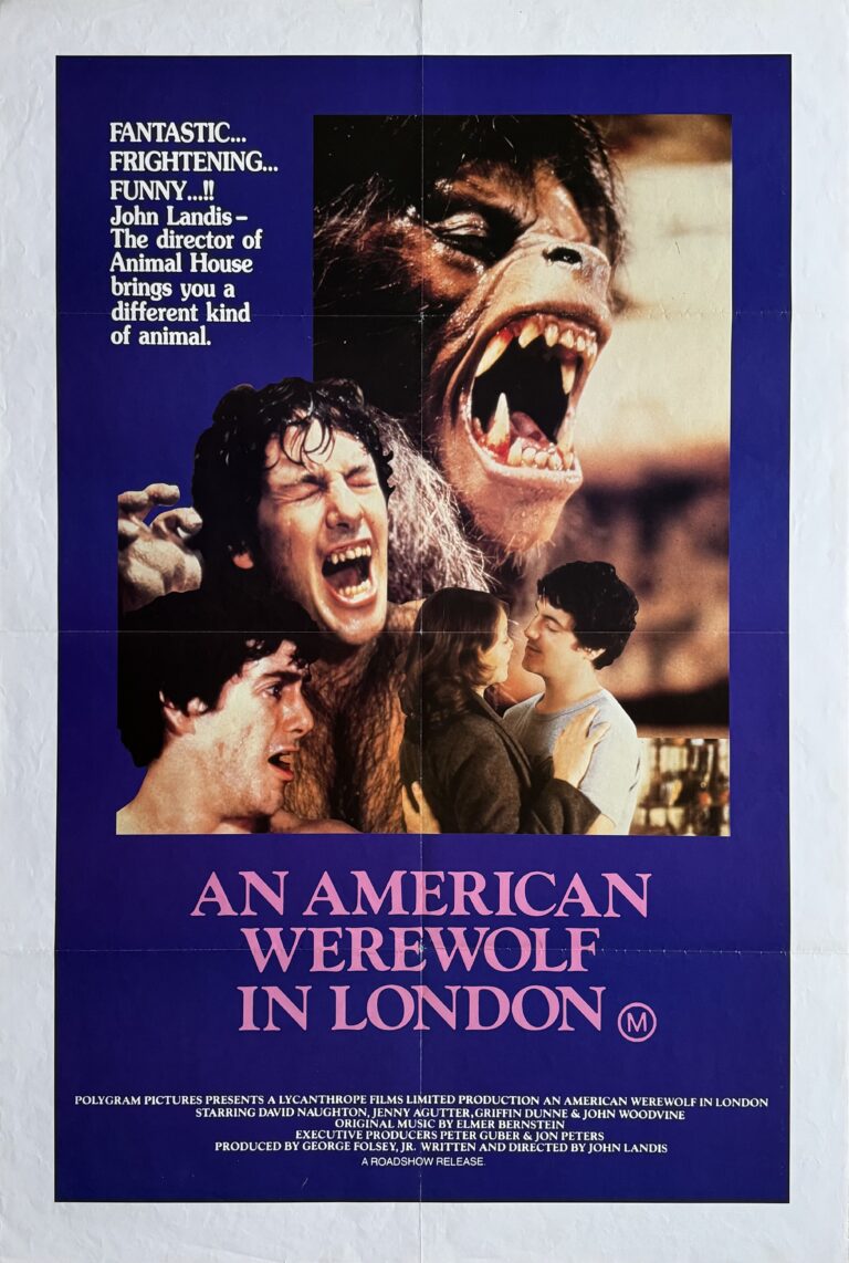 Original An American Werewolf in London Movie Poster - Horror