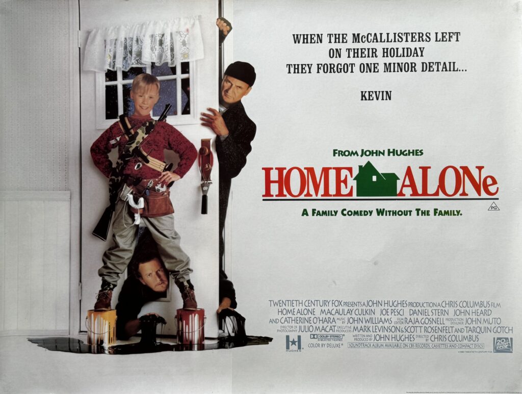 Original Home Alone Movie Poster - Macaulay Culkin - Christmas