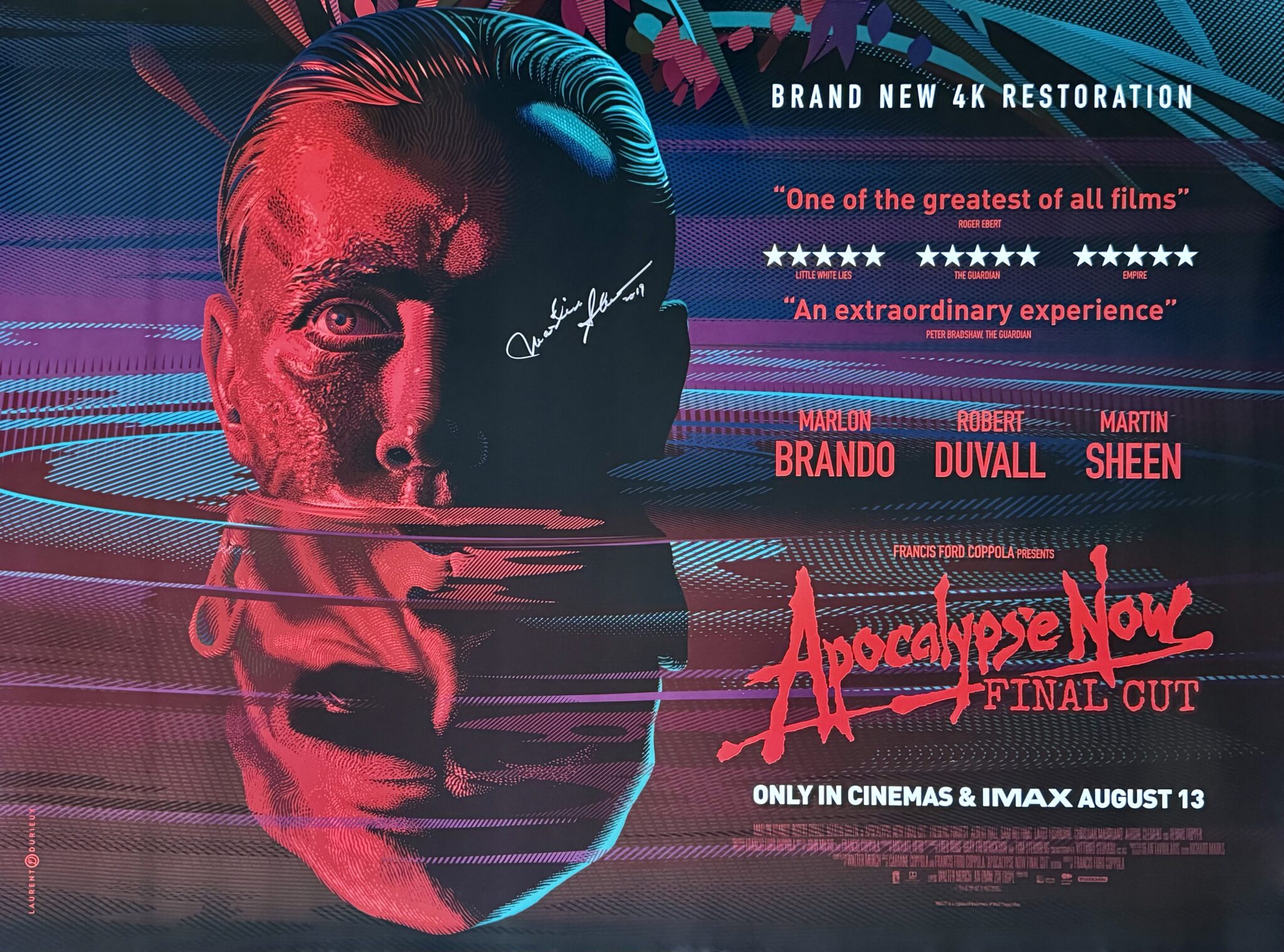 Original Apocalypse Now: Final Cut Movie Poster - Marlon Brando